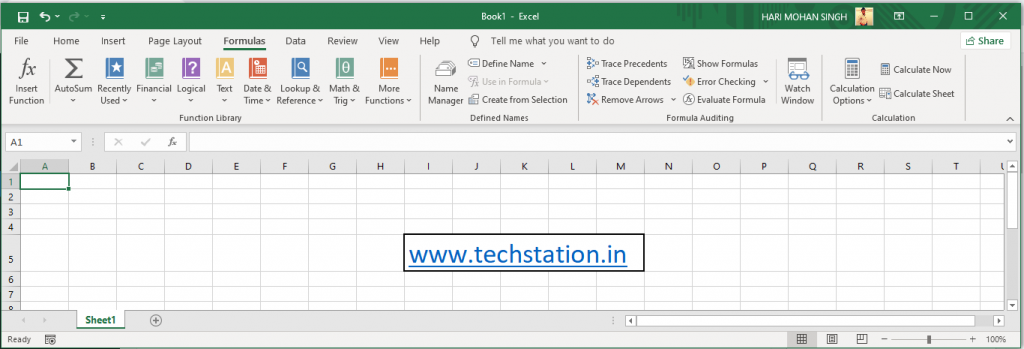 MS Excel Formulas Tab in Hindi - MS Excel मे Formulas Tab का इस्तेमाल MS Excel Formulas Tab in Hindi - MS Excel मे Formulas Tab का इस्तेमाल